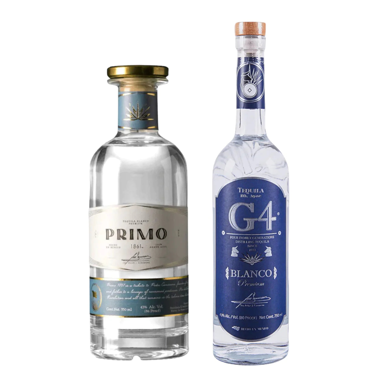 G4 & 1861 Primo Blanco Tequila Bundle 2-Pack – El Cerrito Liquor