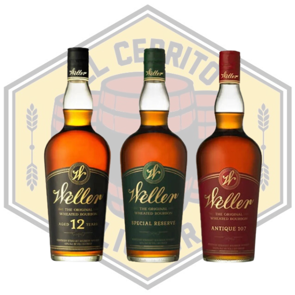 WL Weller Antique 107 Bourbon, Weller 12 year & Weller Special Reserve ...