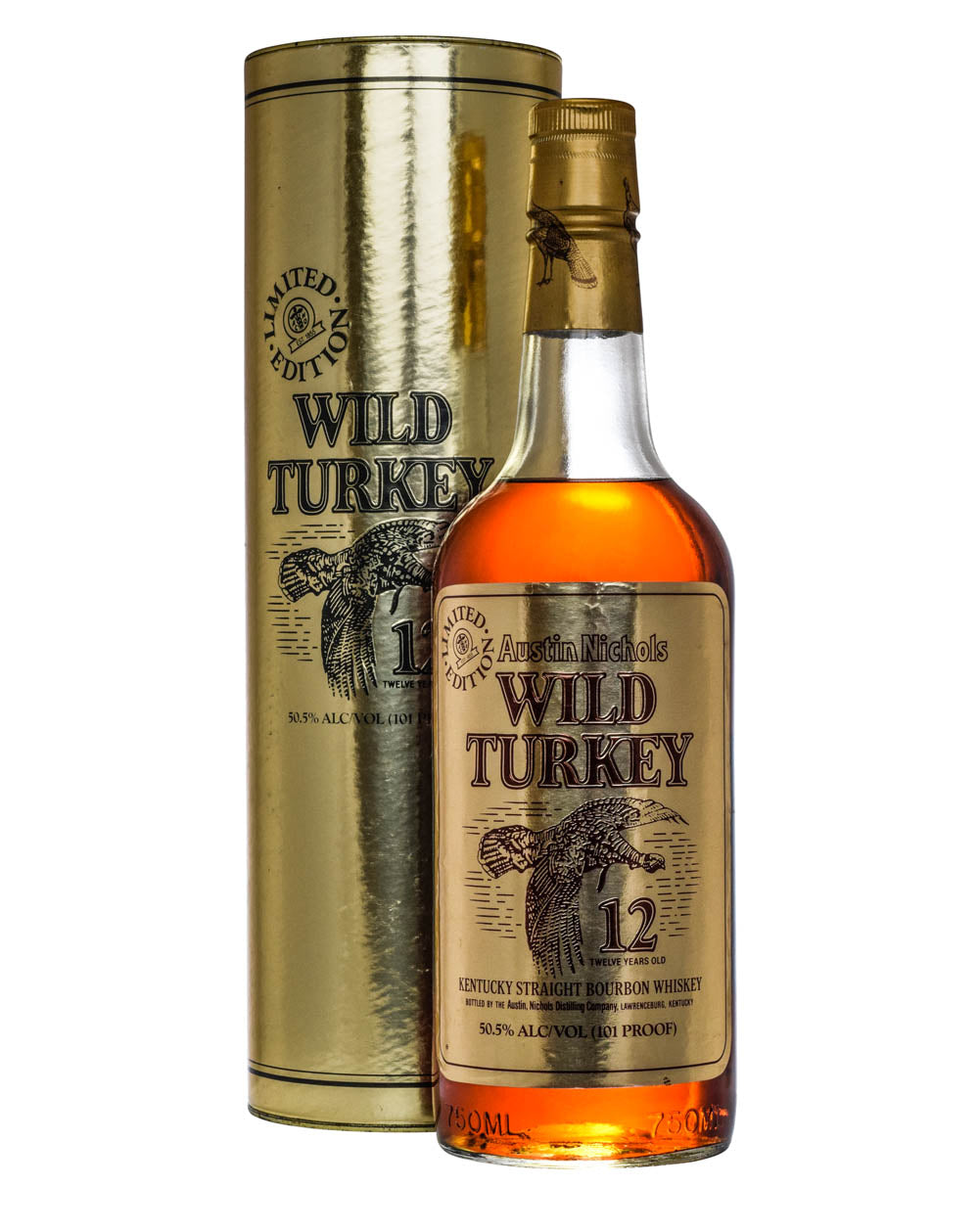 Wild Turkey 12 Year Old "Cheesy Gold Foil" 1991 – El Cerrito Liquor