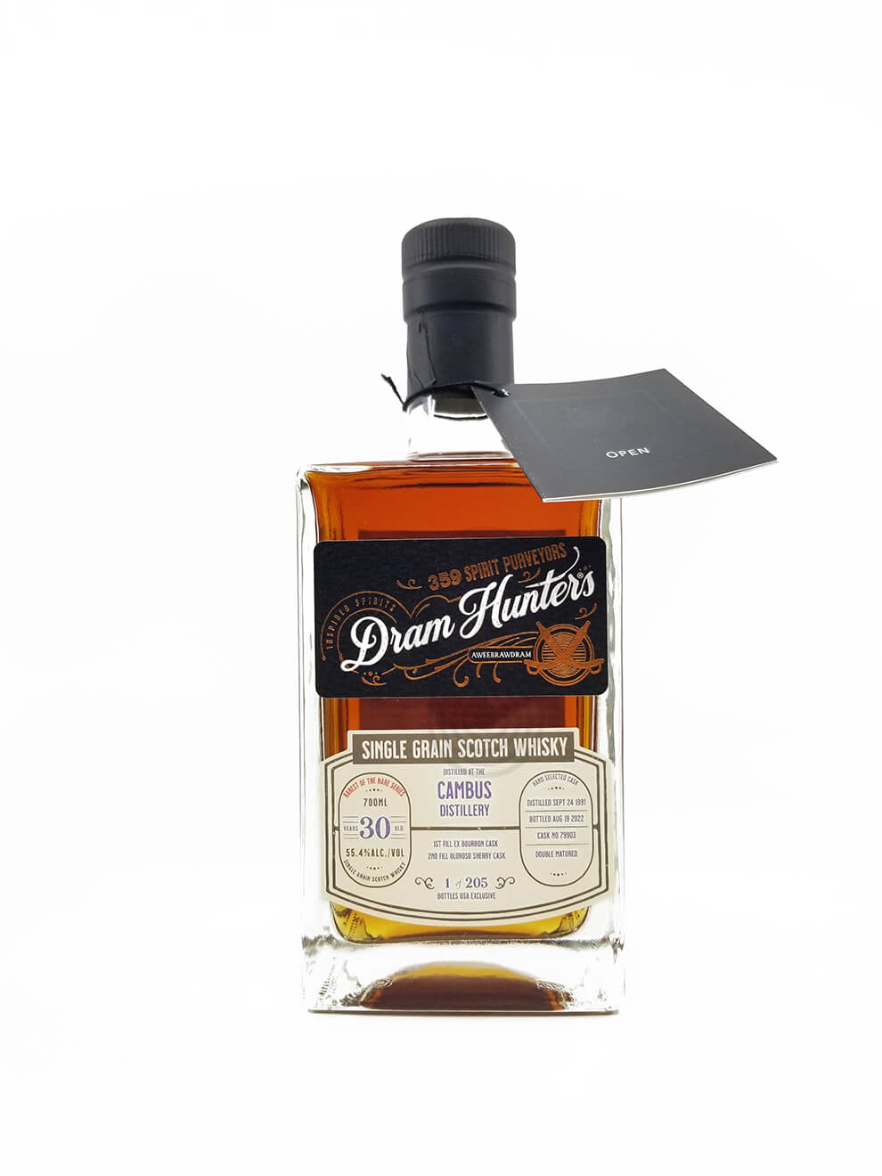 Dram Hunters Cambus 30 Year Old Single Grain Scotch Whisky 700ml – El ...