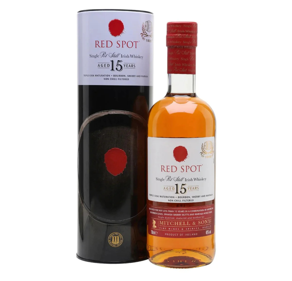 RED SPOT 15 Year Old Single Pot Still Irish Whiskey 750ml – El Cerrito ...