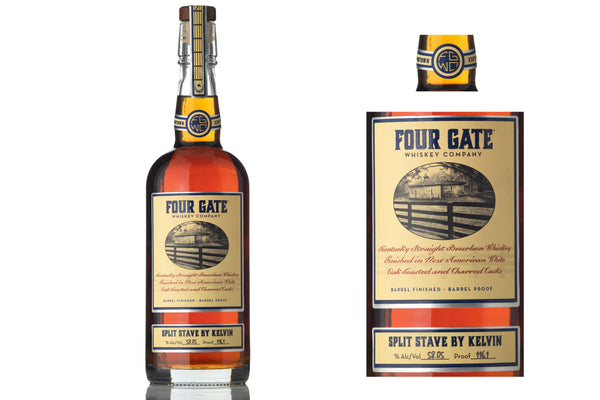 Four Gate Split by Stave Kelvin Kentucky Straight Bourbon Whiskey 750m ...