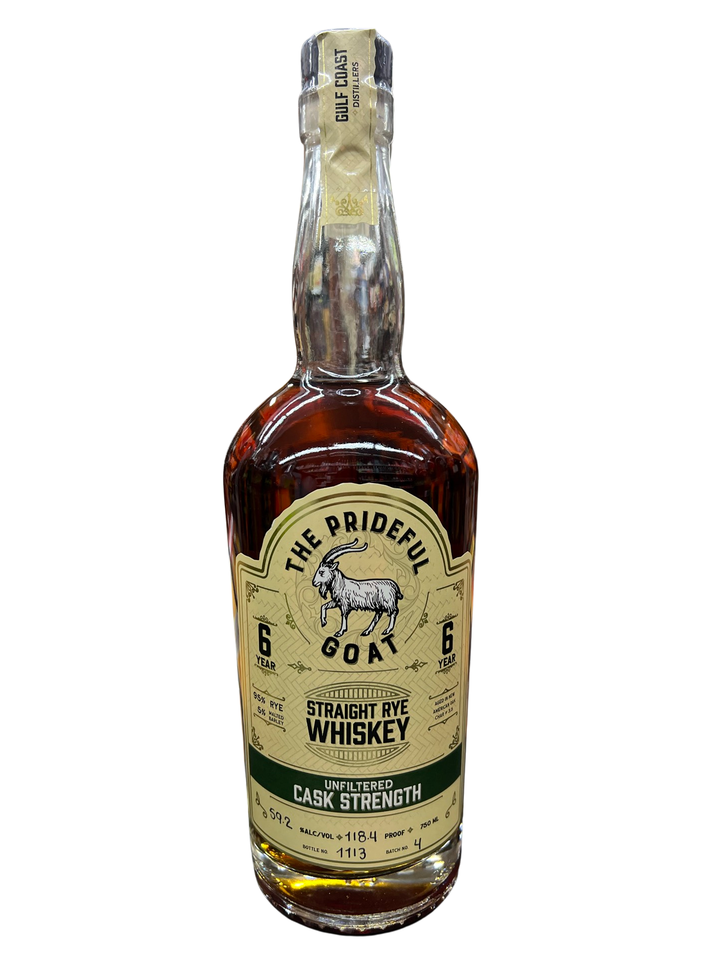 The Prideful Goat 6-Year Straight Rye Whiskey – El Cerrito Liquor